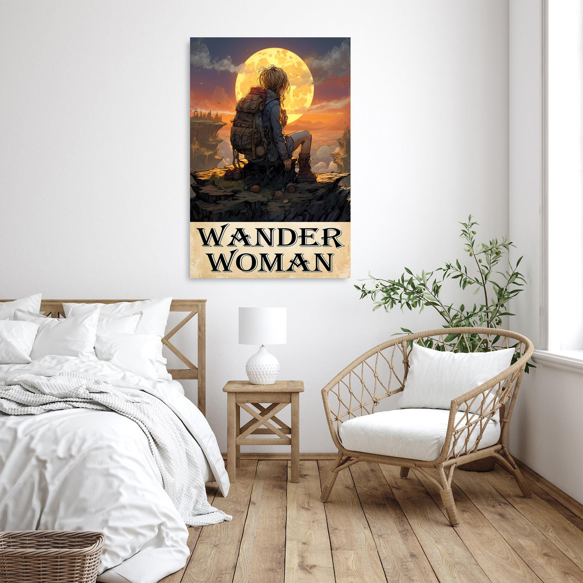 Trinx Wander Woman - 1 Piece Rectangle Graphic Art Print Wander Woman | Wayfair